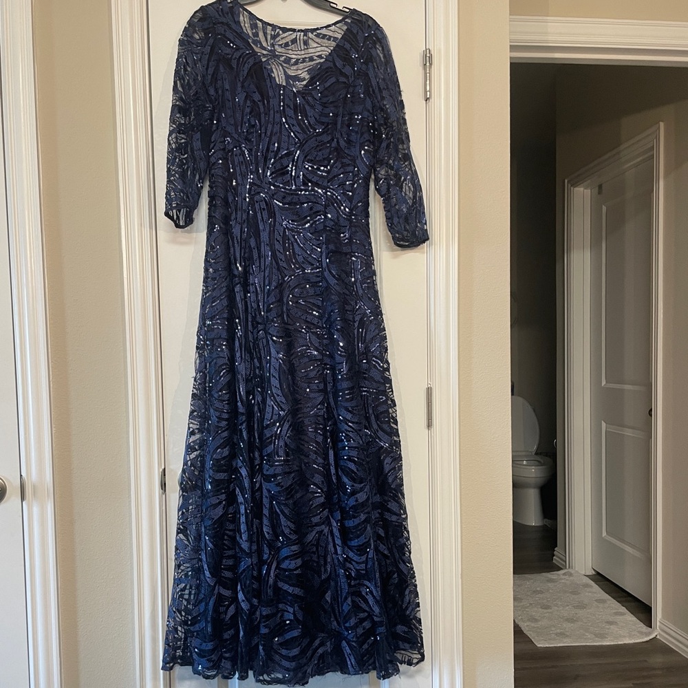 Navy Blue Mother Of The Bride Dress, Prom, Evening Dr… - Gem